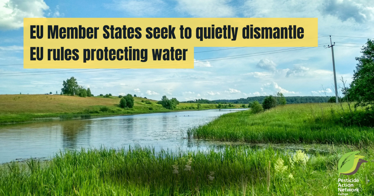 EU Member States seek to quietly dismantle EU rules protecting water ...